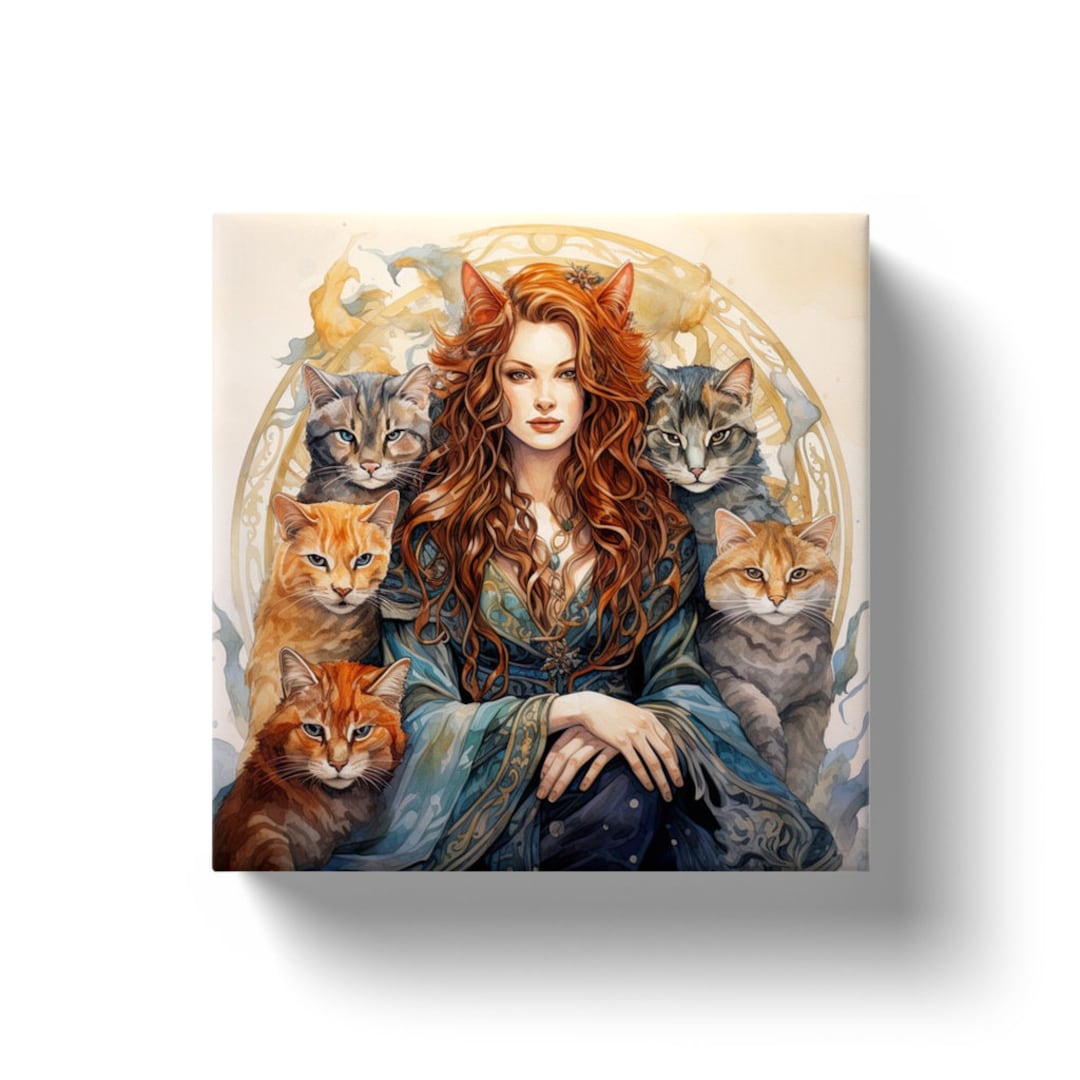 Freya - Canvas Wall Art - Freya Art Print, Freyja Art Print, Asatru ...