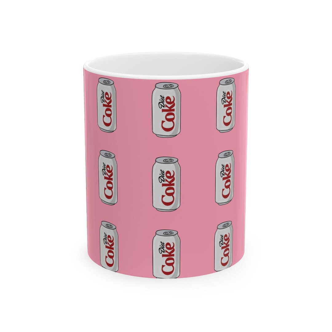 Pink Diet Coke Can Pattern Mug | Ceramic Coffee Cup - Etsy