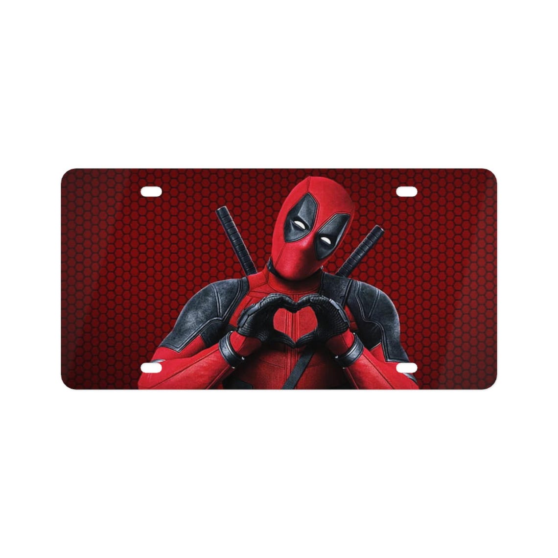 Deadpool-themed License Plate - Etsy