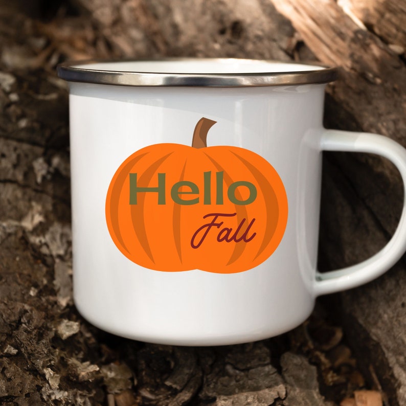 Hello Fall Pumpkin SVG and PNG Perfect for Cricut or Silhouette ...