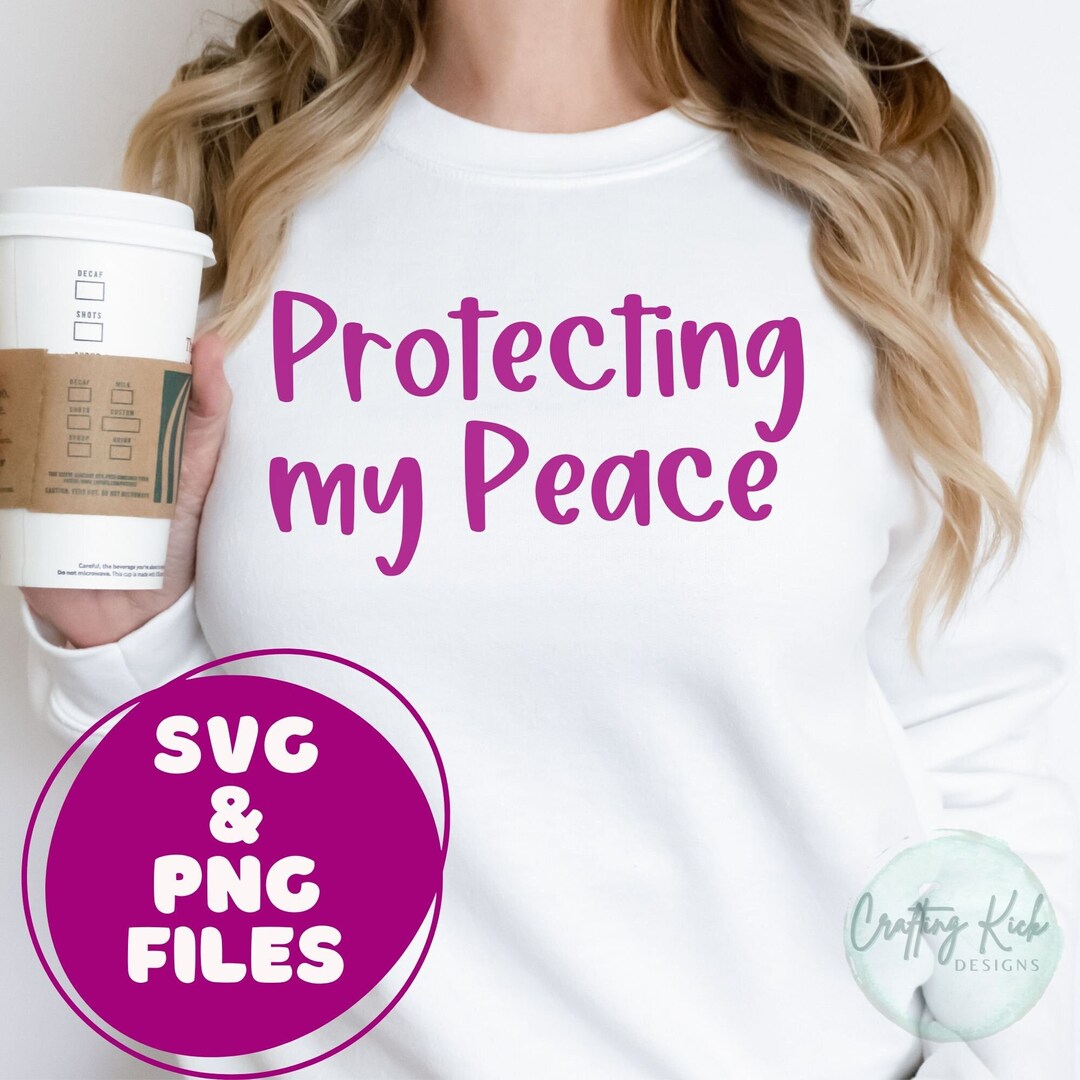 Protecting My Peace Digital Design SVG and PNG Bundle - Etsy