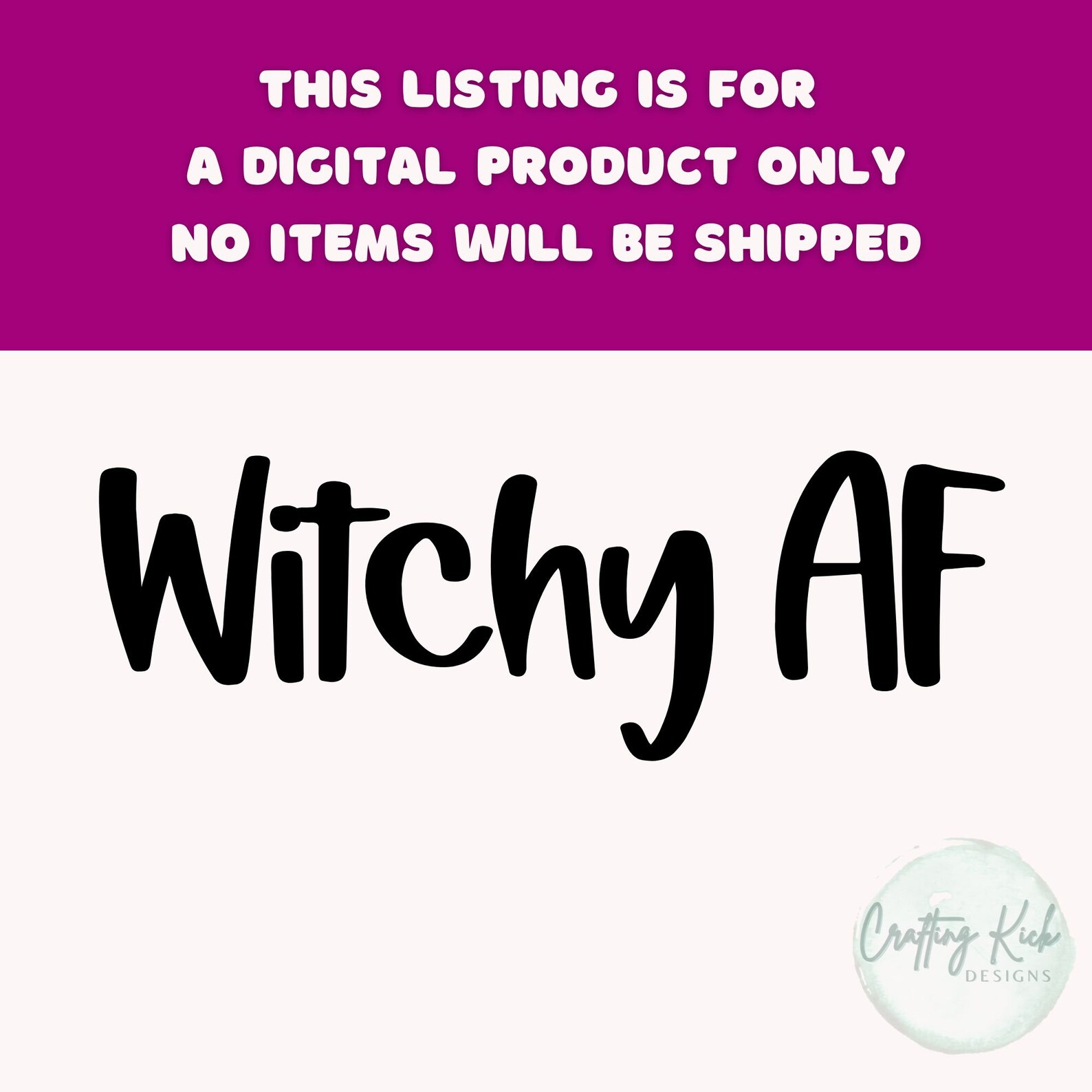 Witchy AF Digital Design SVG and PNG Bundle - Etsy