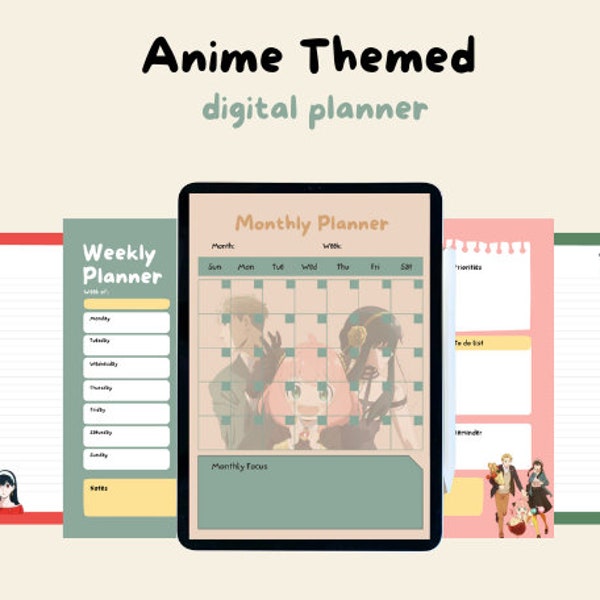 Anime Planner - Etsy