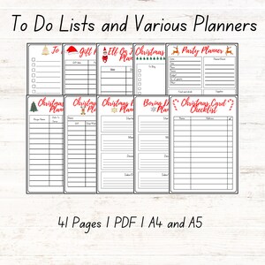 Christmas Printable Planner, Holiday Planner, Printable Pdf's ...