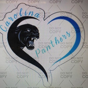 Carolina Panthers Decal Made to Order - Etsy