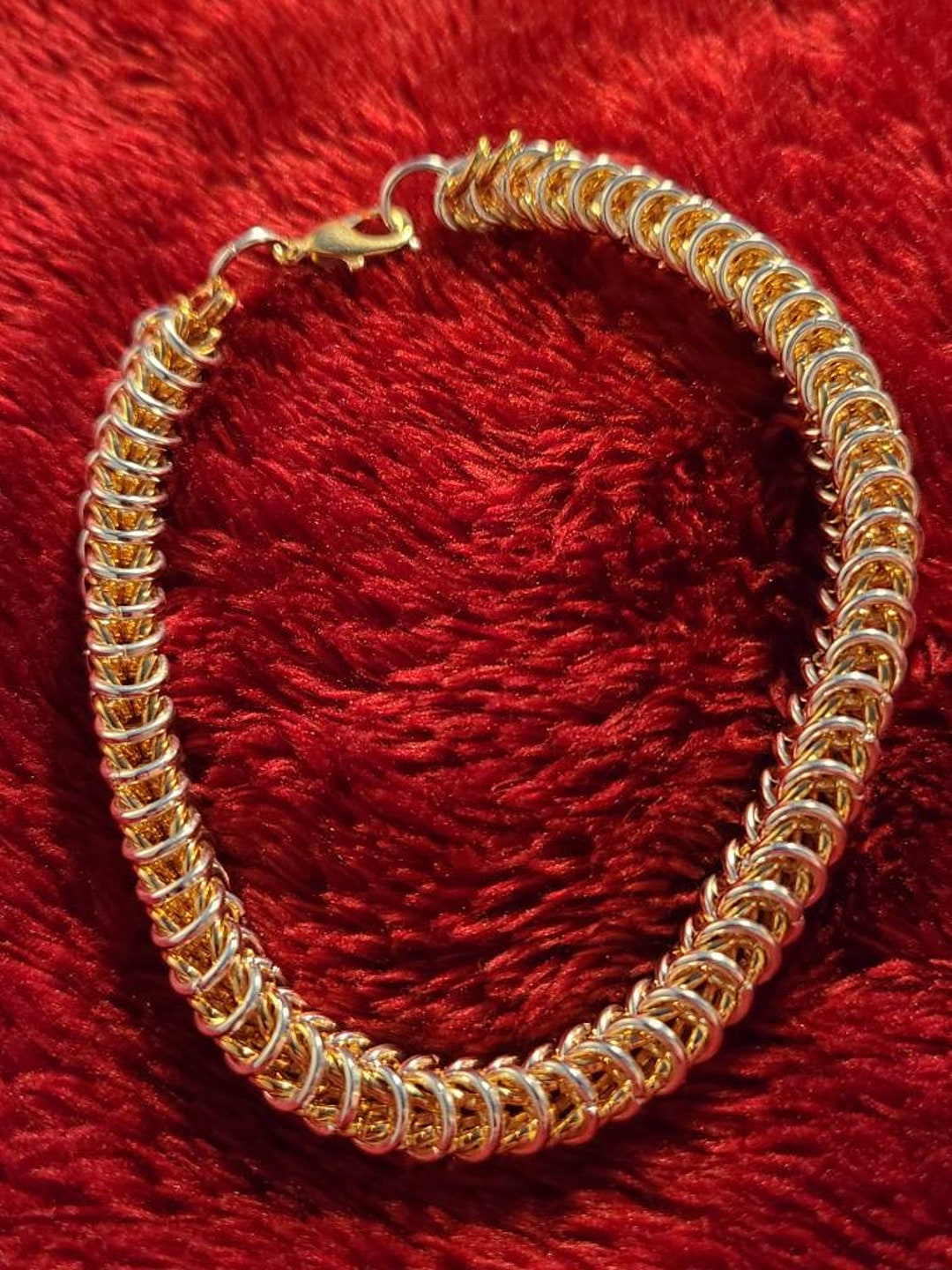 Iron Box Chain Chain Maille Bracelet - Etsy