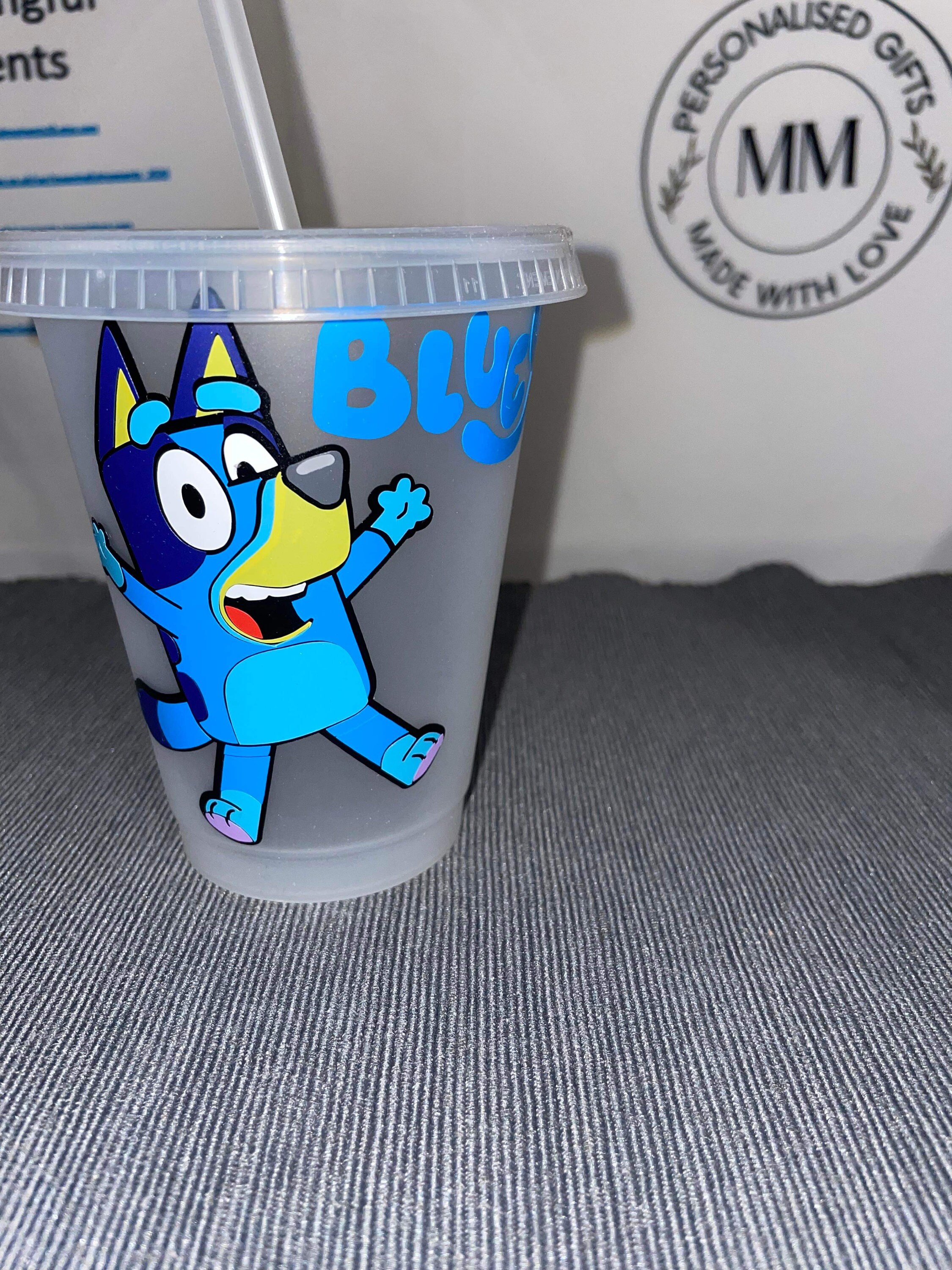 Bluey Cold Cup Starbucks Style Cold Cup Tumbler Cup With - Etsy