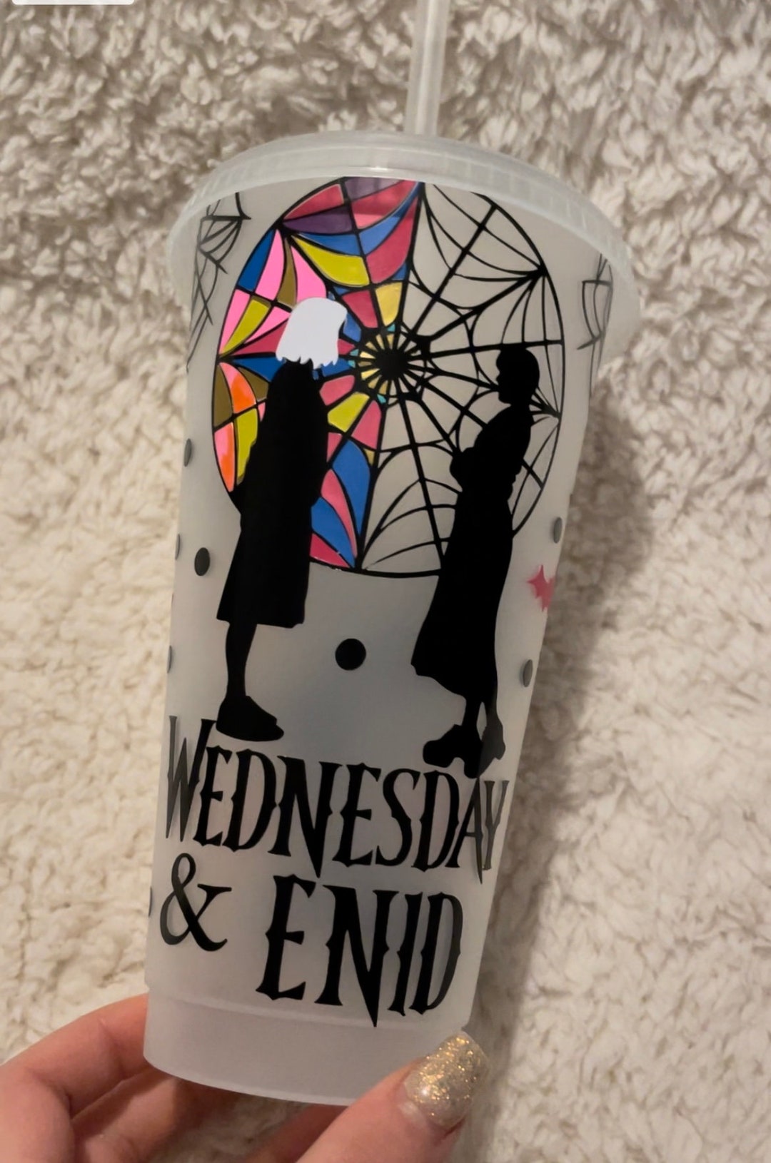 Wednesday Addams Cold Cup Personalised Starbucks Coldcup - Etsy