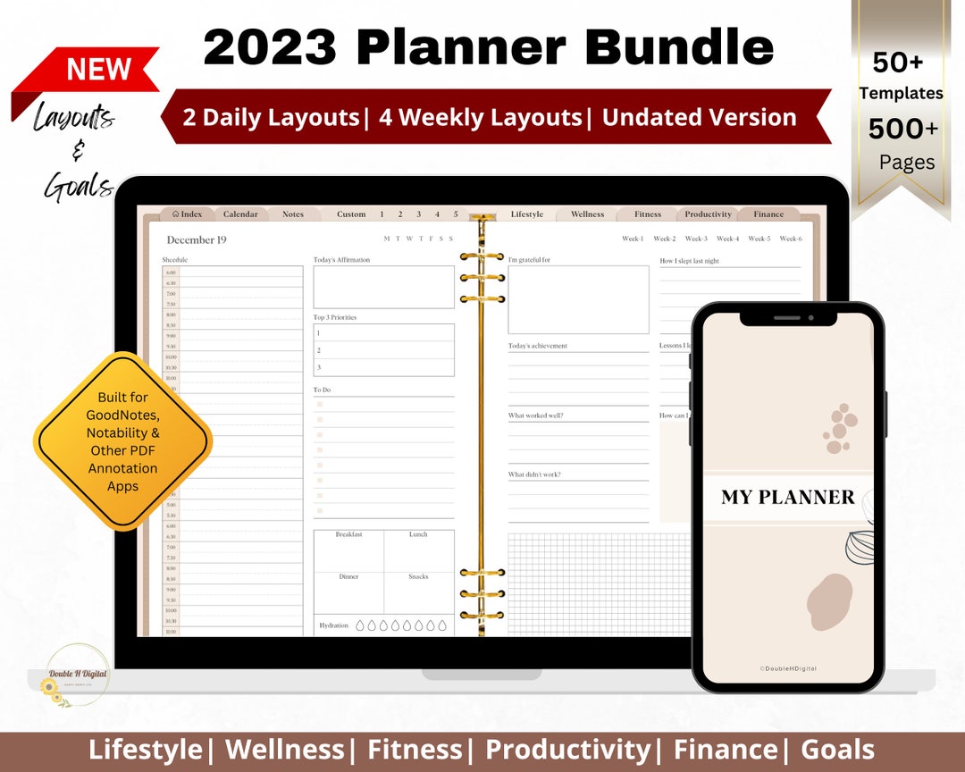 2023 Digital Planner, Digital Planner, Digital Planner 2023, Goodnotes ...