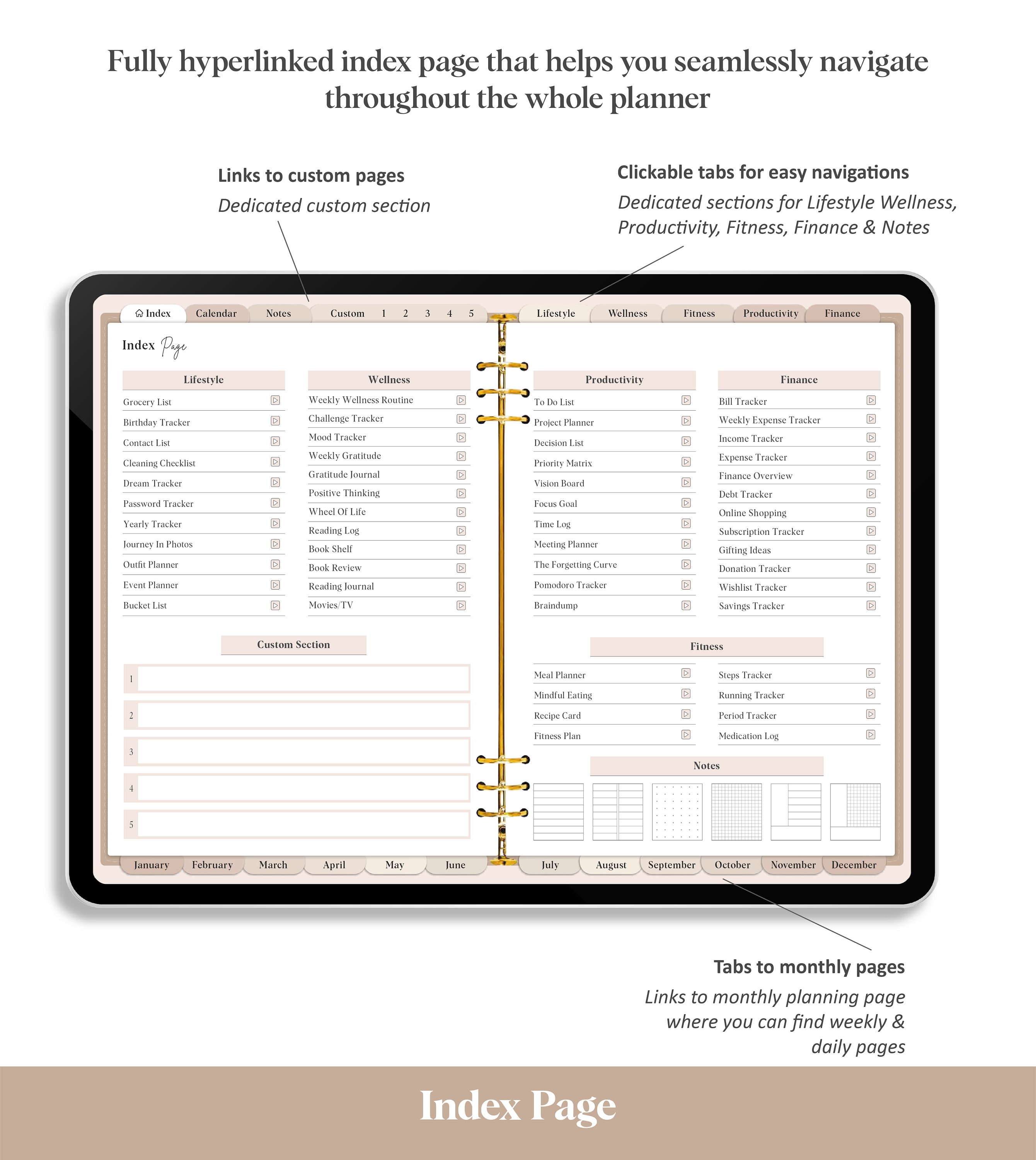 2023 Digital Planner Undated Digital Planner Goodnotes - Etsy