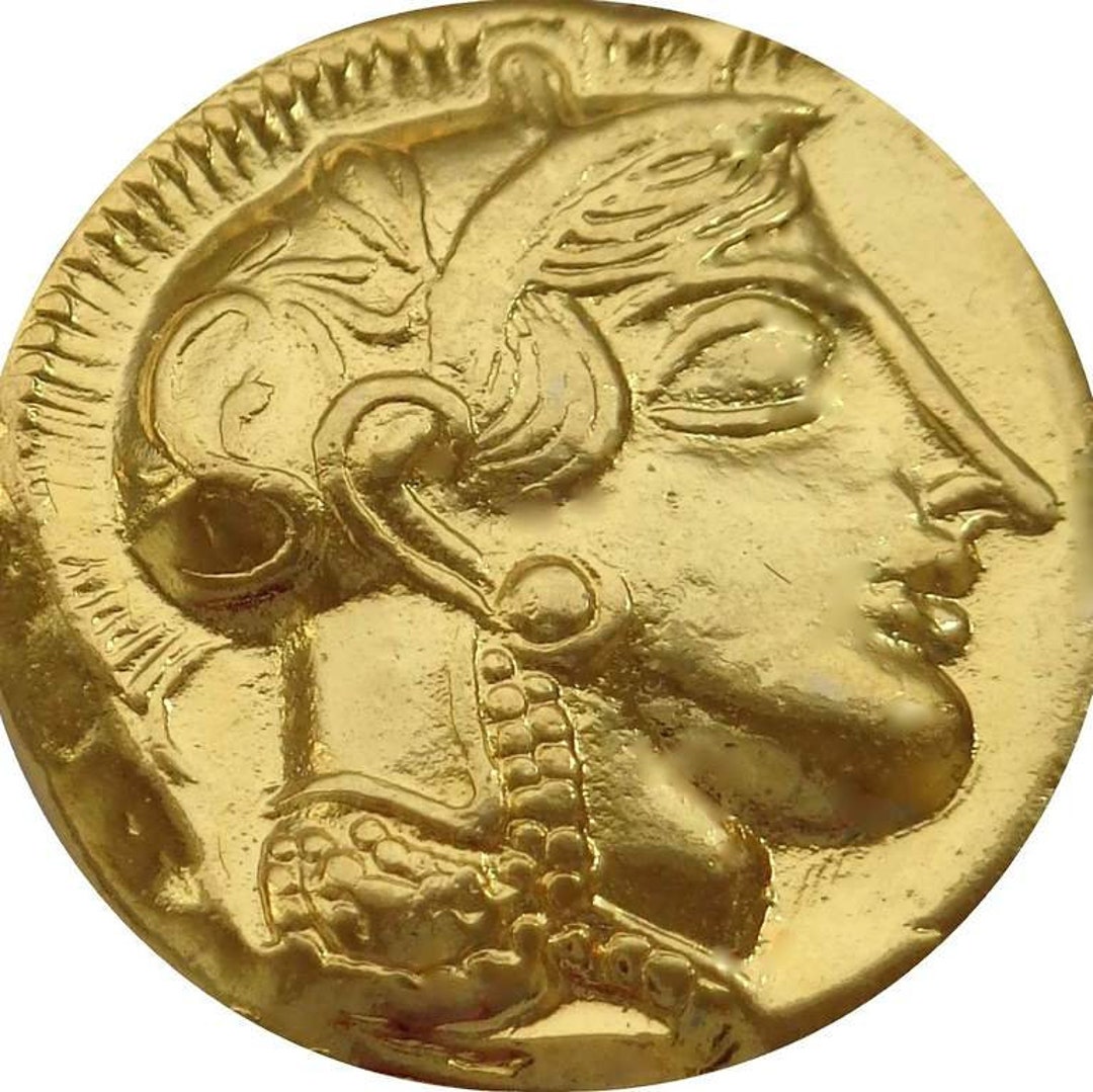 Athena and Owl Famous Greek Mythology Coin Goddess of - Etsy
