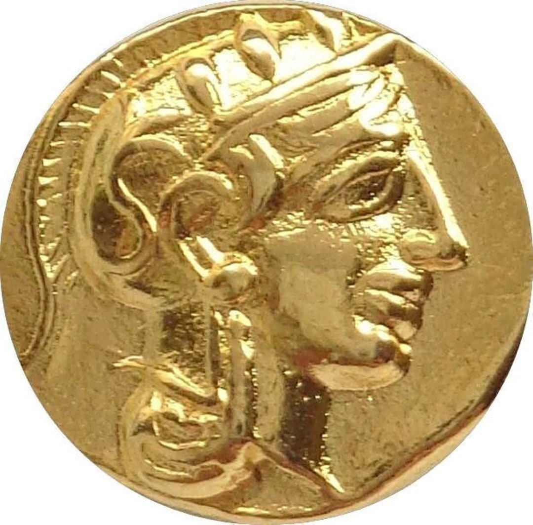 Athena and Owl Famous Greek Mythology Coin Beautiful Small - Etsy