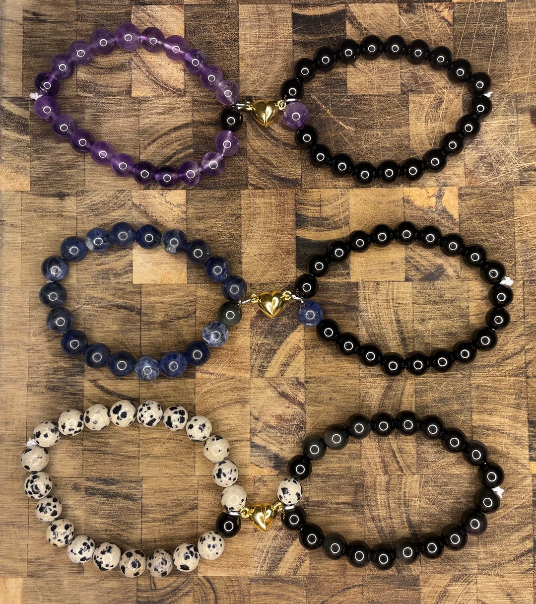 Magnetic Charm Crystal Couple/friendship Bracelets! |amethyst ...