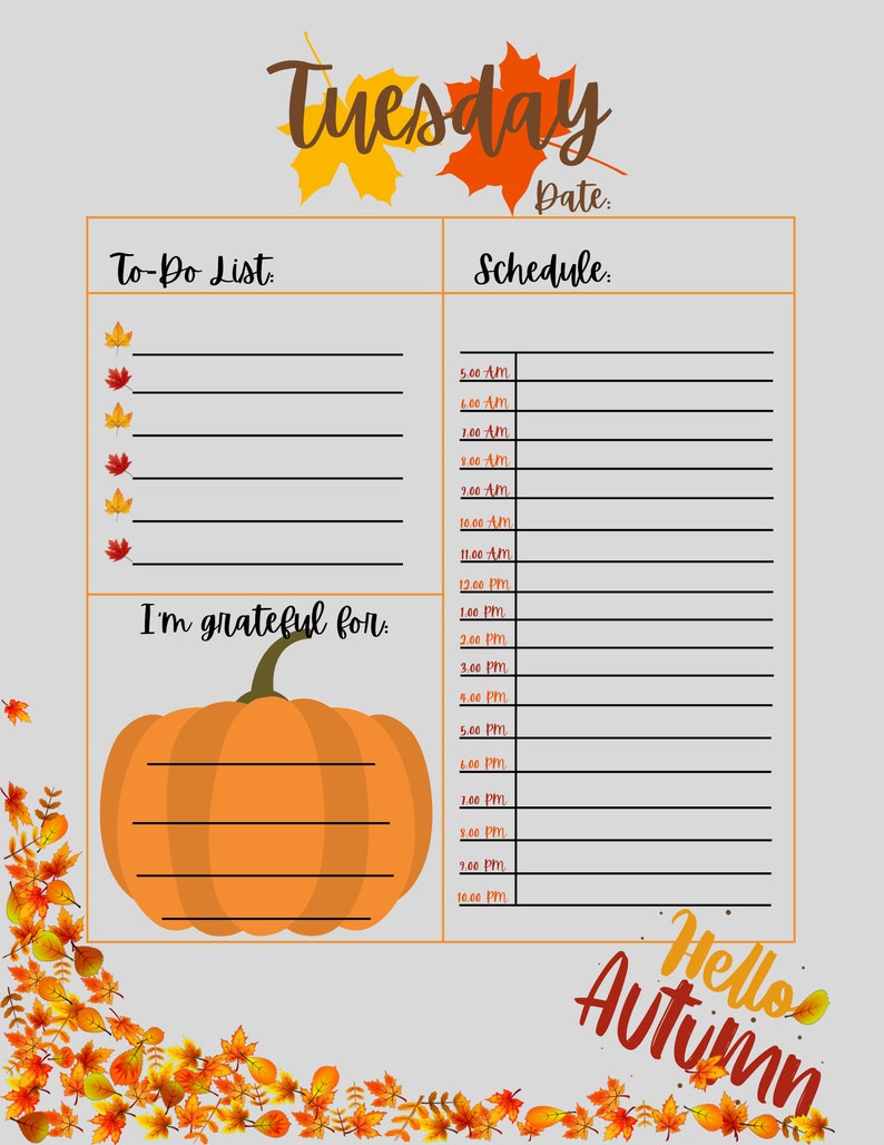 Daily Printable To-do List, Digital Download, Planner, Daily Planner ...