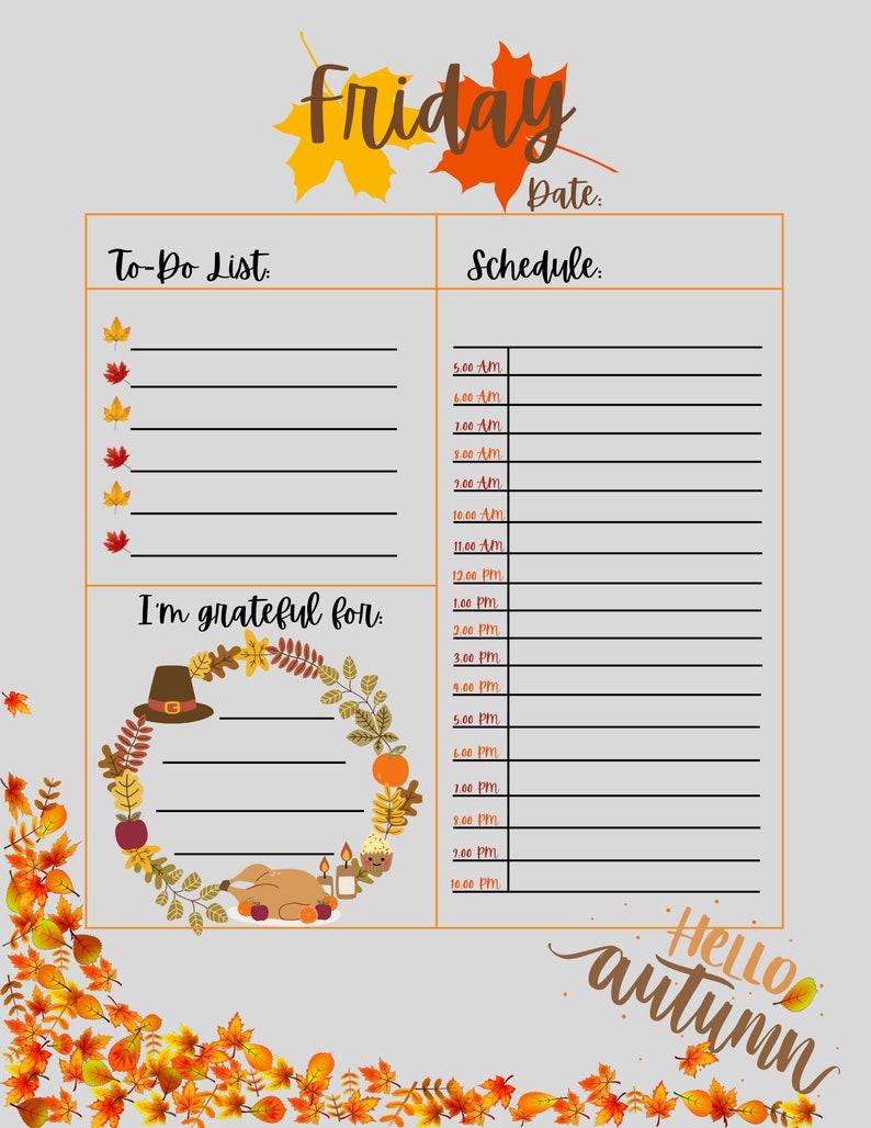 Daily Printable To-do List, Digital Download, Planner, Daily Planner ...