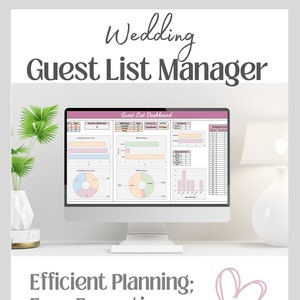 Digital GUEST LIST Wedding Tracker. Google Sheets Dashboard. Instant ...