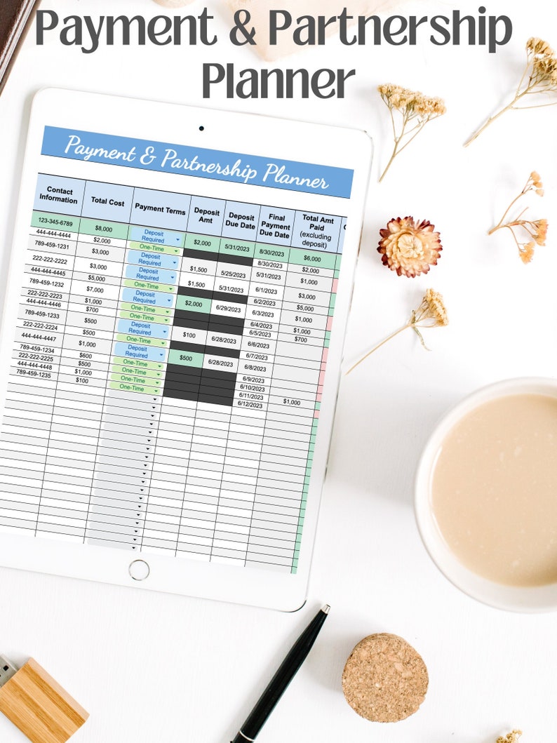 Elite Wedding PAYMENT and Vendor PLANNER Effortless Planning - Etsy UK
