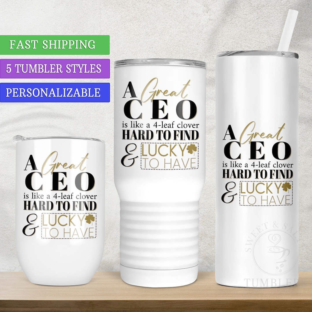 Personalized CEO Appreciation Gift for CEO Boss, A Great CEO Tumbler ...