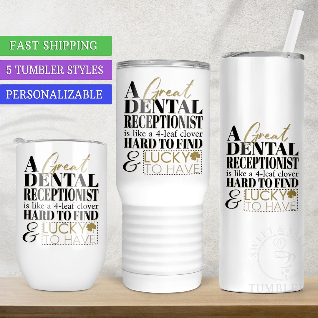 Personalized Receptionist Appreciation Gift for Dentist Office, A Great ...