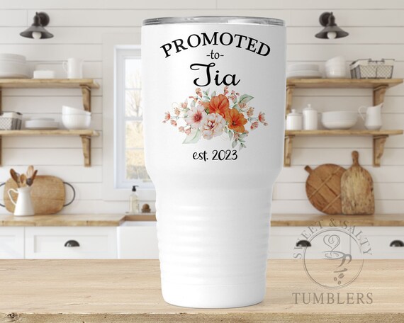 Promoted to Tia Tumbler Pregnancy Announce Gift for Soon to - Etsy