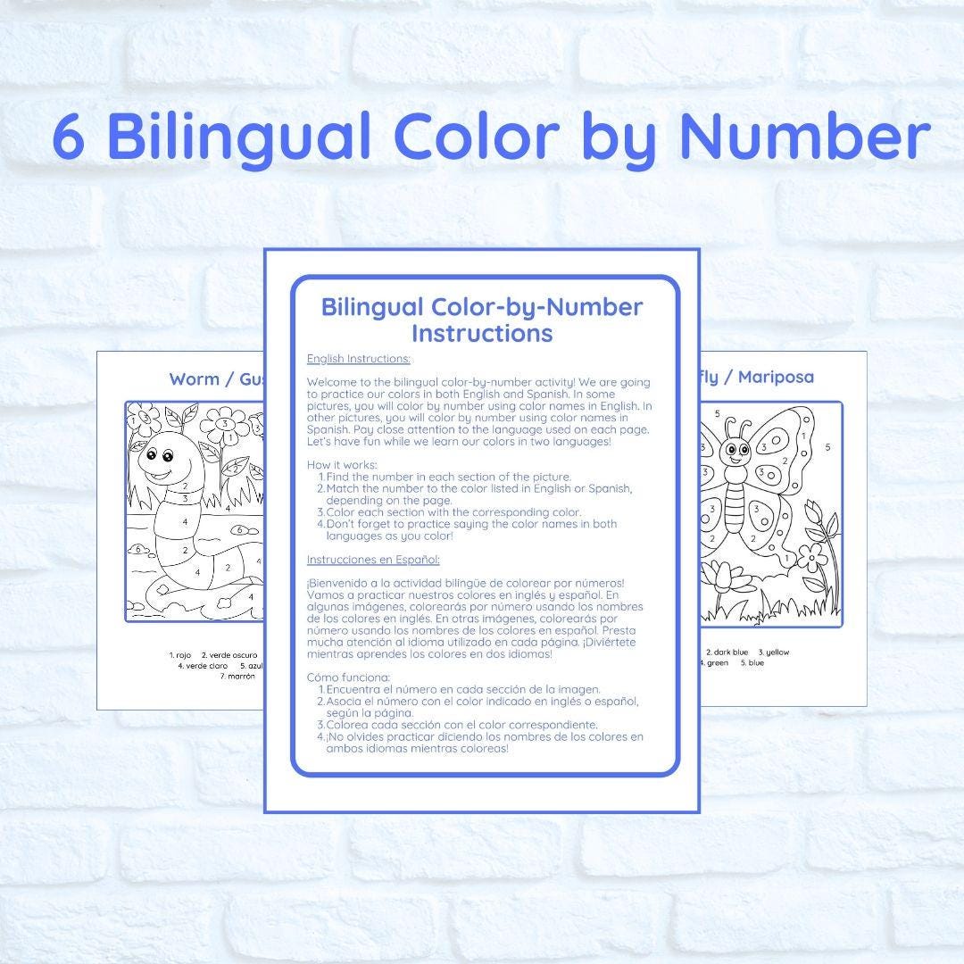 Printable Bilingual Activity Book Vol. 1 | Fun English Spanish ...