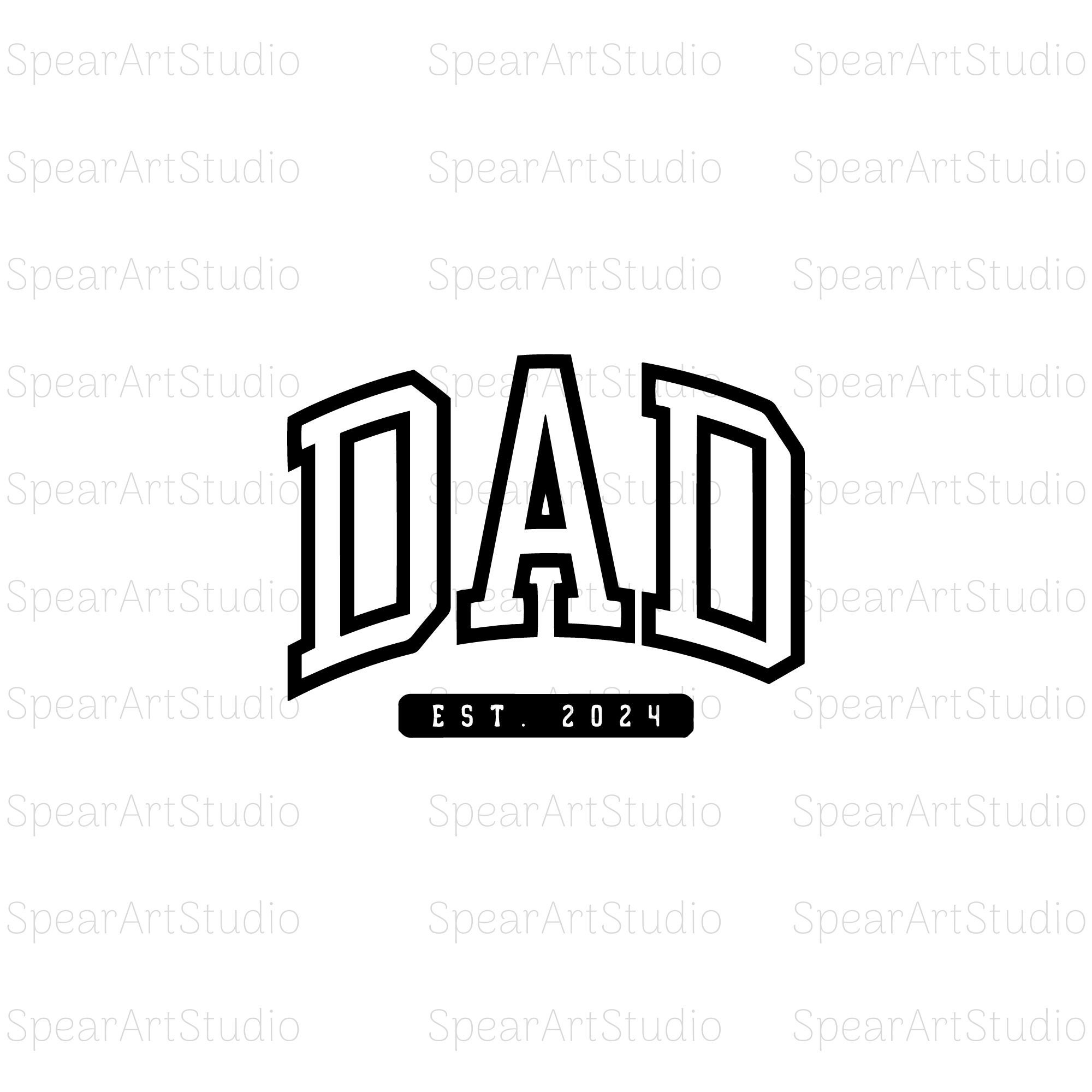 Dad Est 2024 Svg, Dad Est 2024 Shirt Png, Father's Day, Dad SVG ...