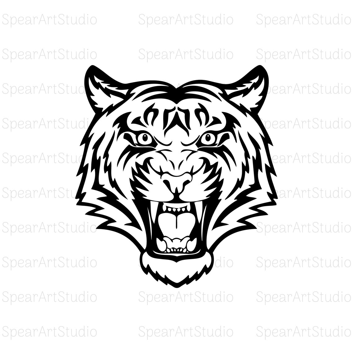 Tiger Head Svg Tigers Head SVG Tiger SVG T-shirt Svg Tiger Face SVG ...