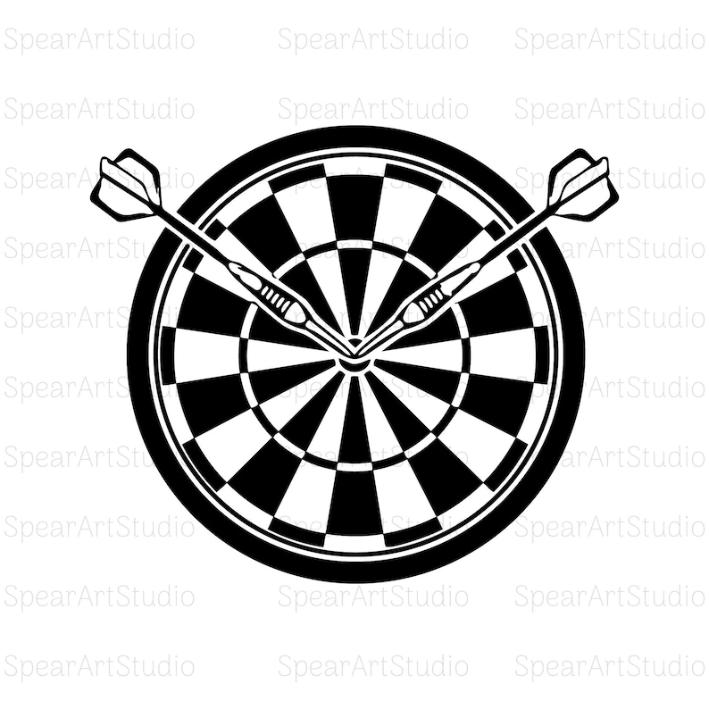 Jeu de fléchettes Svg, jeux Svg, Svg de cible de fléchettes, fichier ...