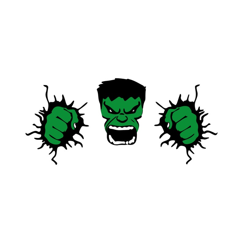 Hulk Face Svg Hulk Hands Svg Cut Files for Cricut - Etsy