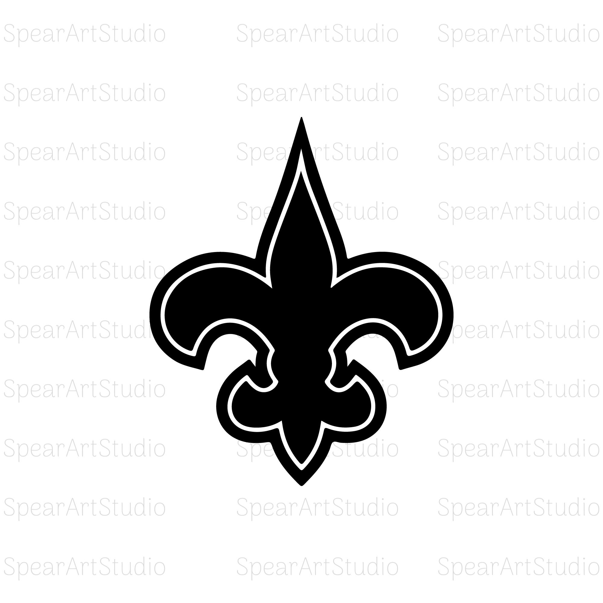 Saints Logo Black