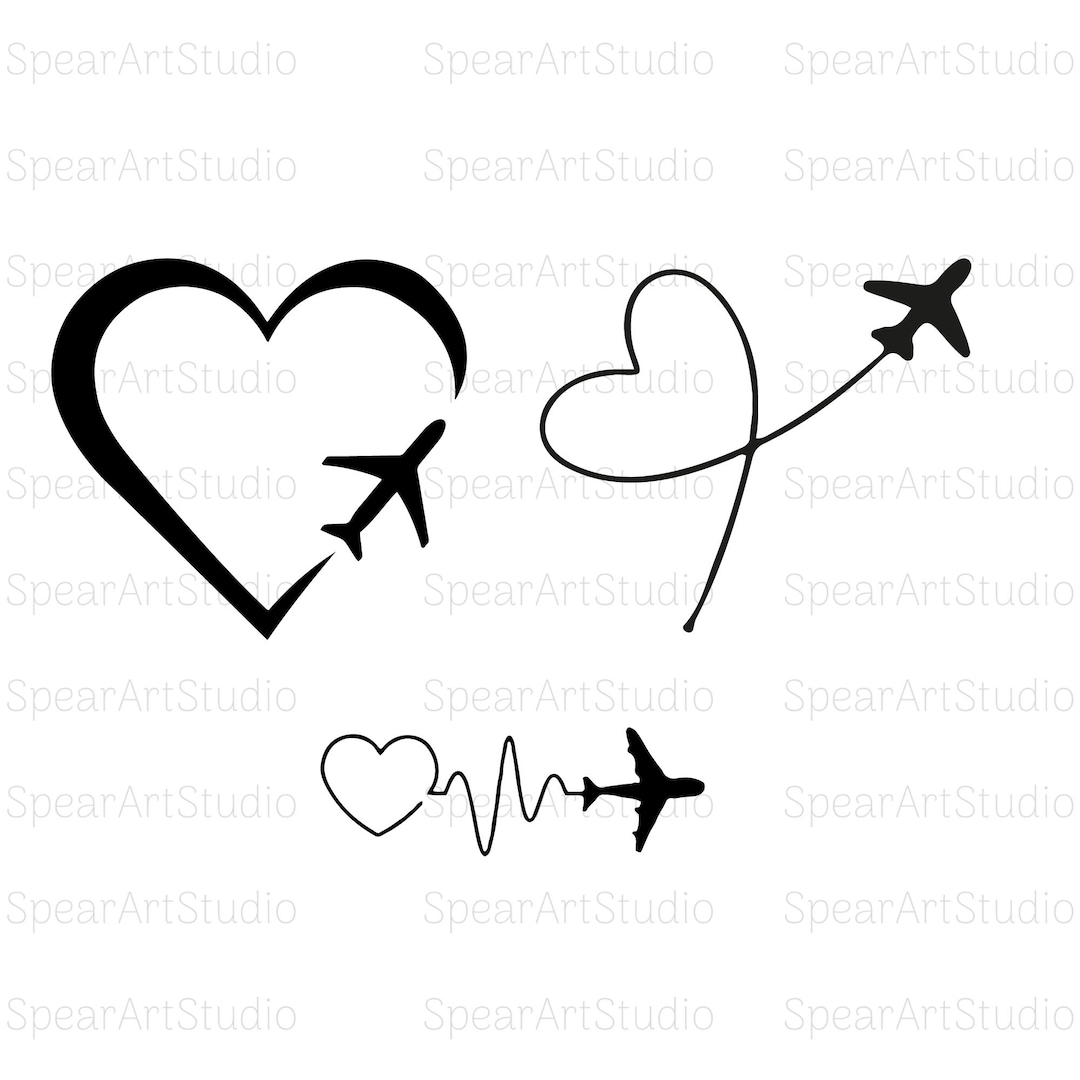 Airplane Bundle SVG PNG Clipart, Travel Svg, Love Travel, Digital ...