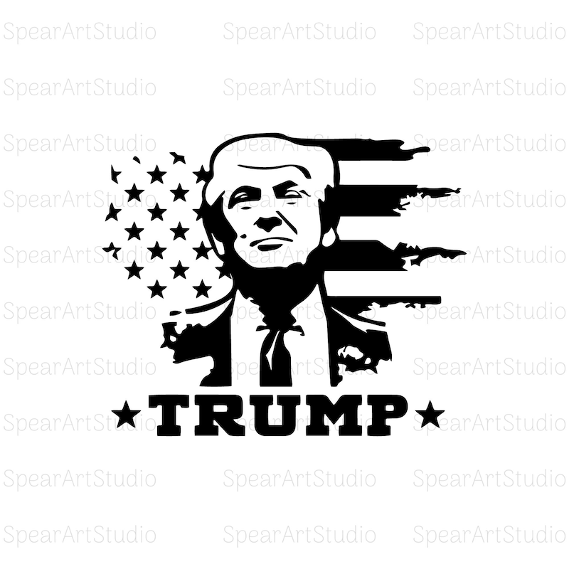 Donald Trump Face Stencil - Etsy