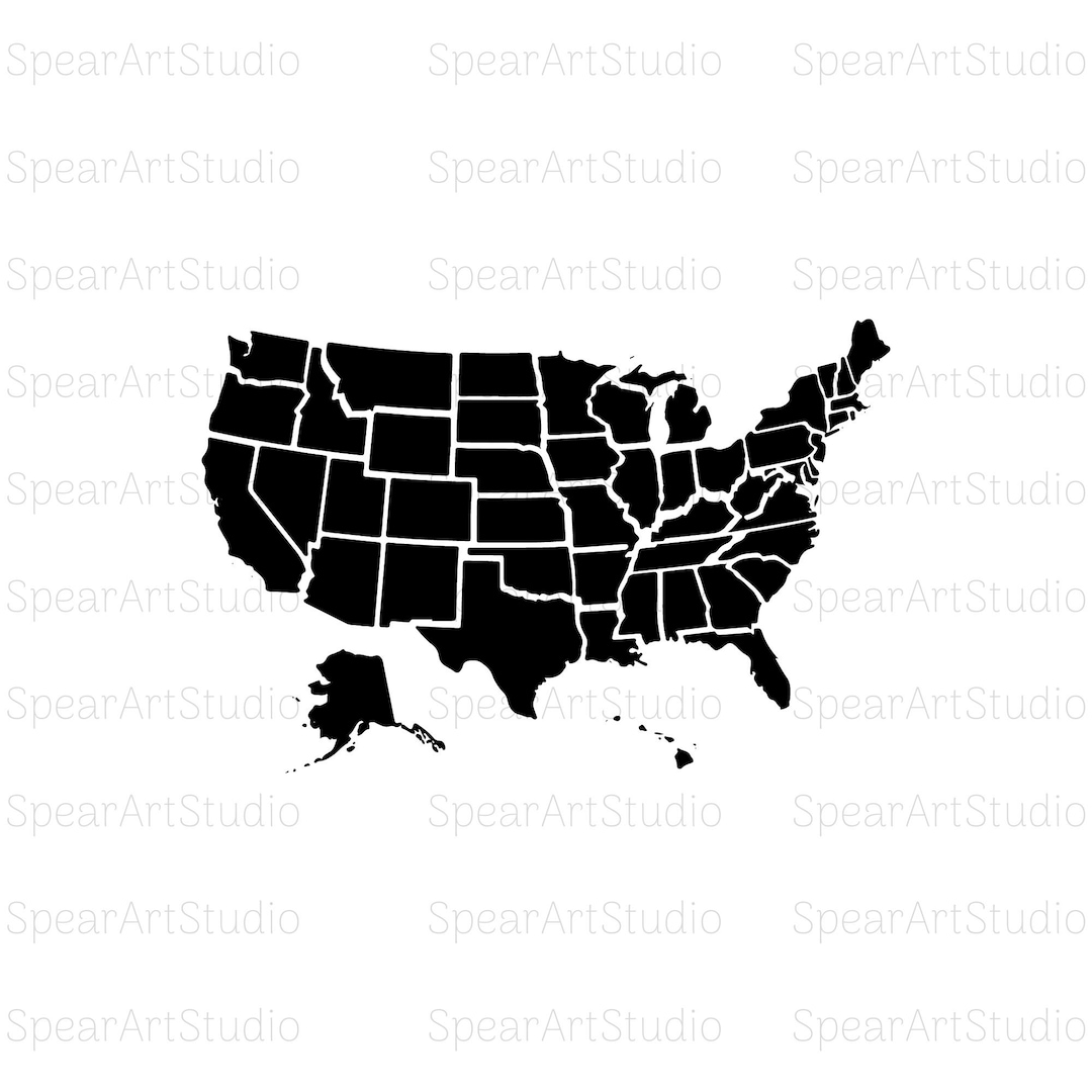 USA Map SVG, America Map SVG, Usa State Svg, States Svg, America Svg ...