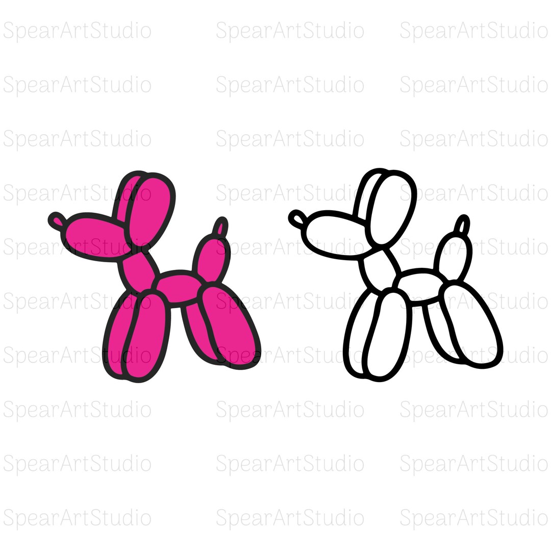 Svg File Balloon Dog Svg Instant Download Svg Digital - Etsy
