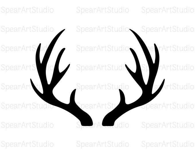 Reindeer Antlers Svg, Deer Antlers Svg. Vector Cut File for Cricut ...