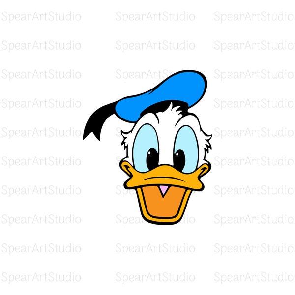 Donald Duck Svg - Etsy