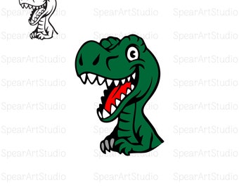 T-rex Svg Dinosaur SVG - Etsy