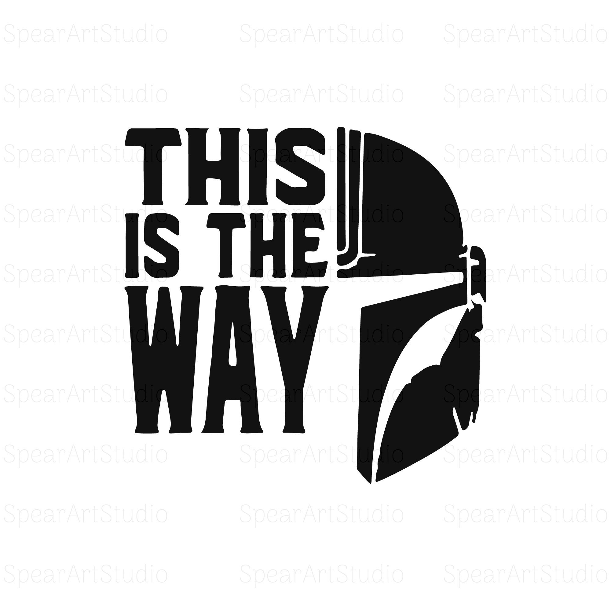 This is the Way Svg Mandalorian Svg Mandalorian Helmet - Etsy Canada