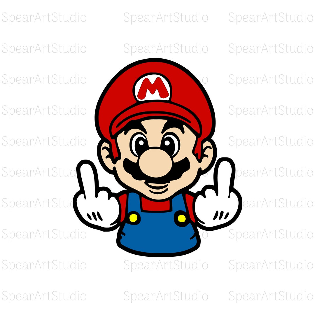 Super Mario Svg, Mittelfinger svg, Fuck You svg, Mario Zeichen Svg ...