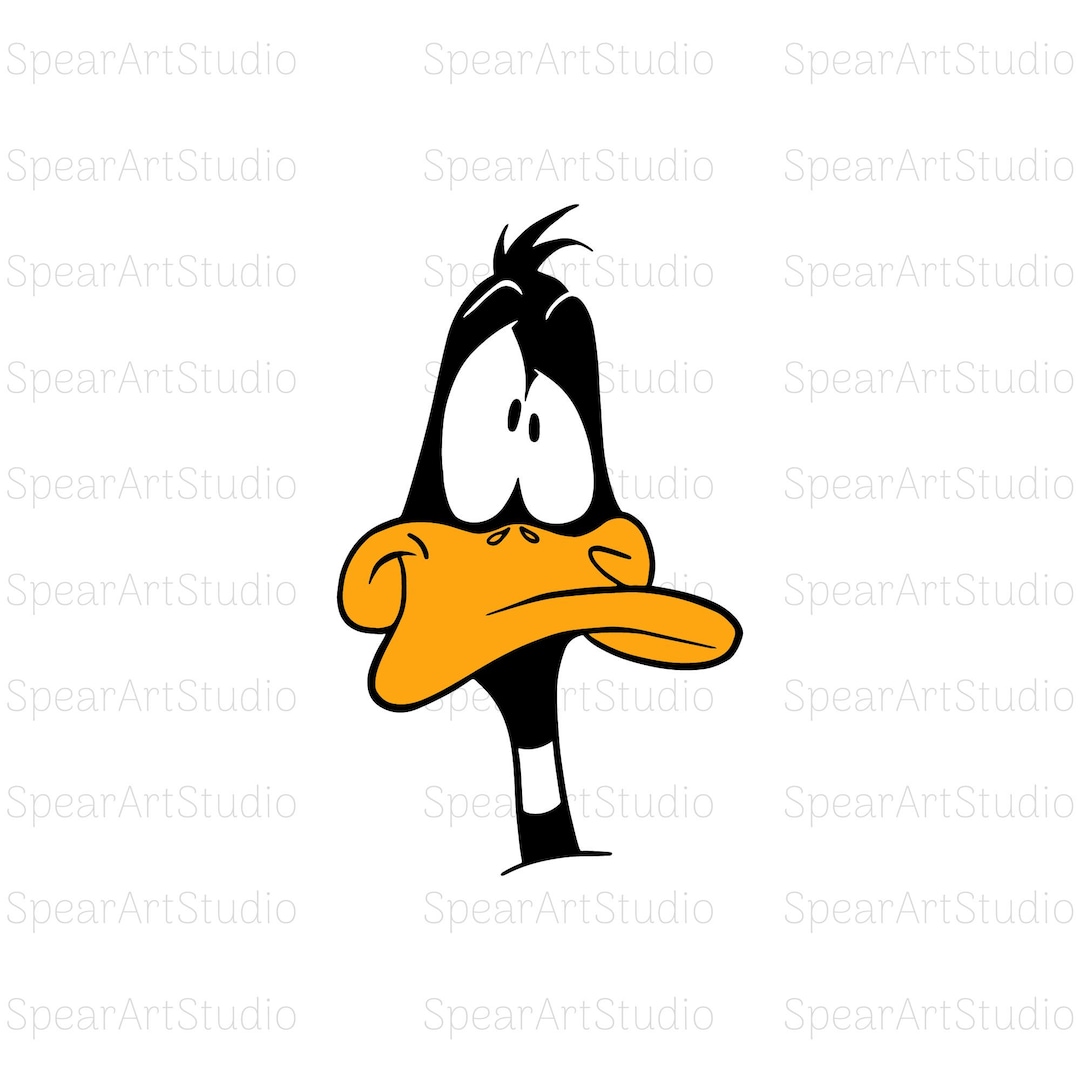 Daffy Duck Svg, Cartoon Svg, Daffy Duck Face Svg, Cartoon Character Svg ...