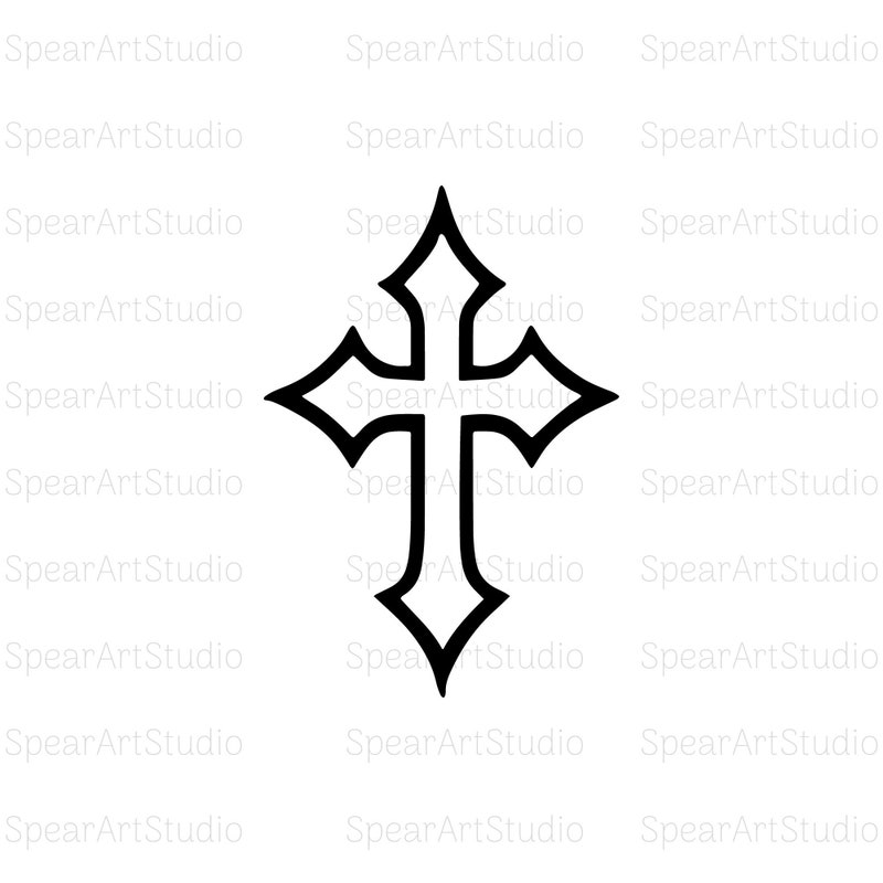 Large Gothic Cross Wall - Etsy