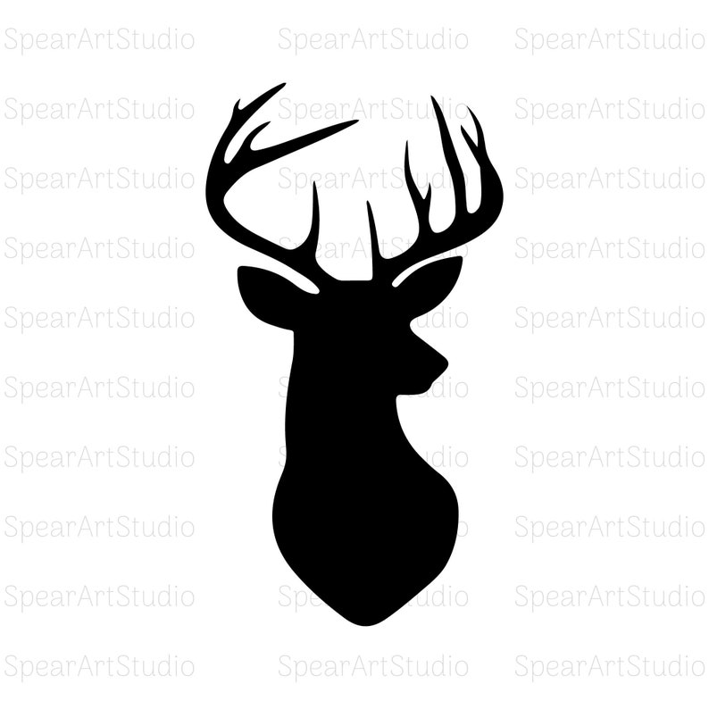 Deer Head SVG deer Svg Deer Clipartdeer Head Clipartdeers - Etsy