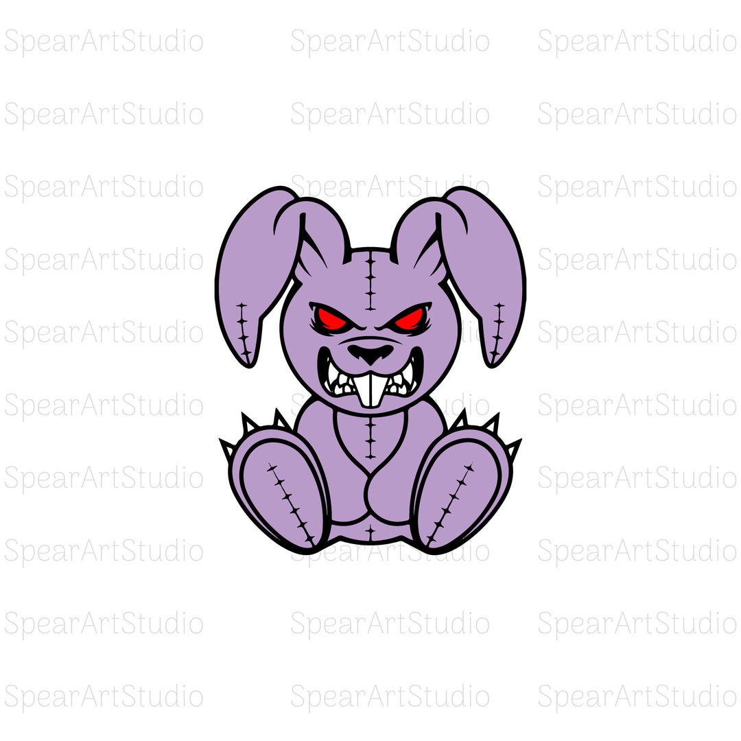 SVG File Angry Rabbit, Bunny, Illustration, Jpg, Png, Pdf, Ai, Svg ...