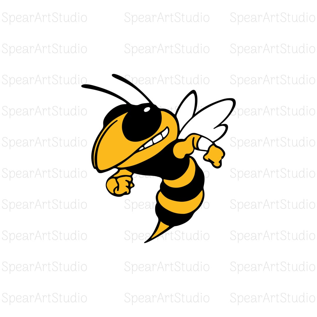 Hornet Bee Mascot SVG & JPEG Instant Download Digital Download File ...