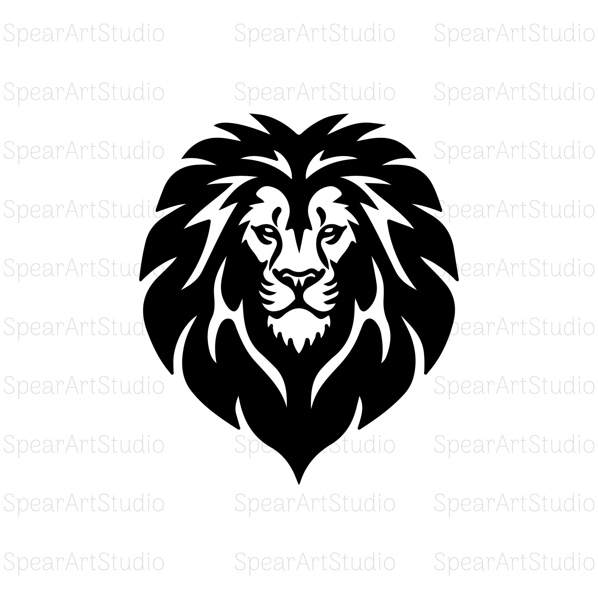 Lion Face Svg Lion Head Svg Lion Svg Lion King Svg - Etsy Canada