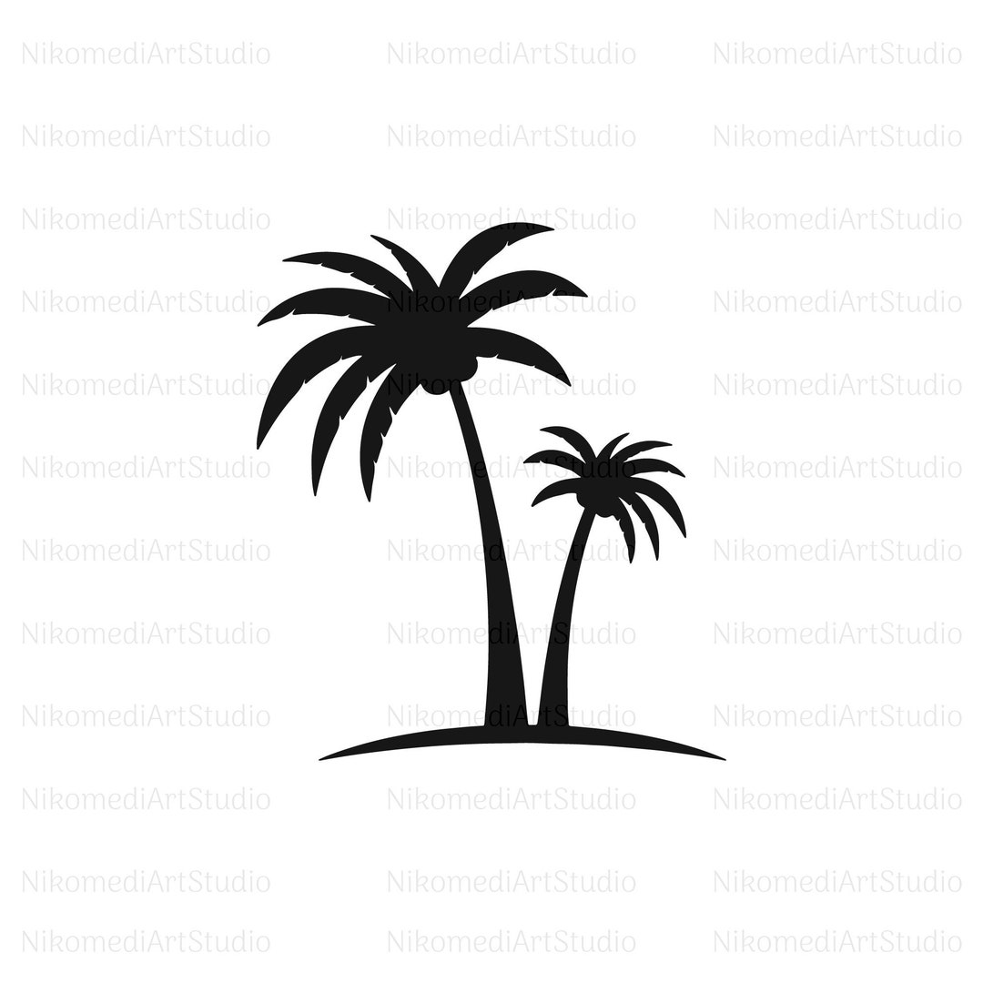 Palmera SVG Palmera PNG, Árbol Svg, Imágenes prediseñadas de palmera ...