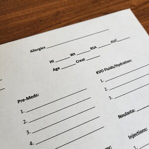 Infusion Report Sheet - Etsy