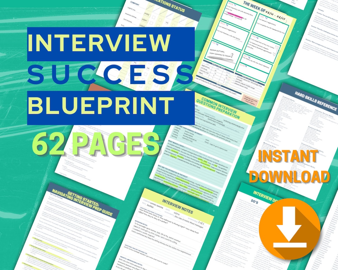 Interview Success Blueprint: Your Comprehensive Guide and Planner ...