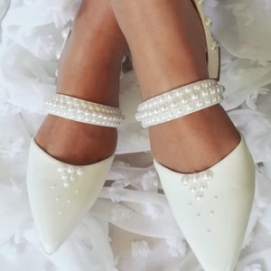 Wedding Shoes, Bridal Pearl Heels, Handmade Decorated, NEW Design - Etsy