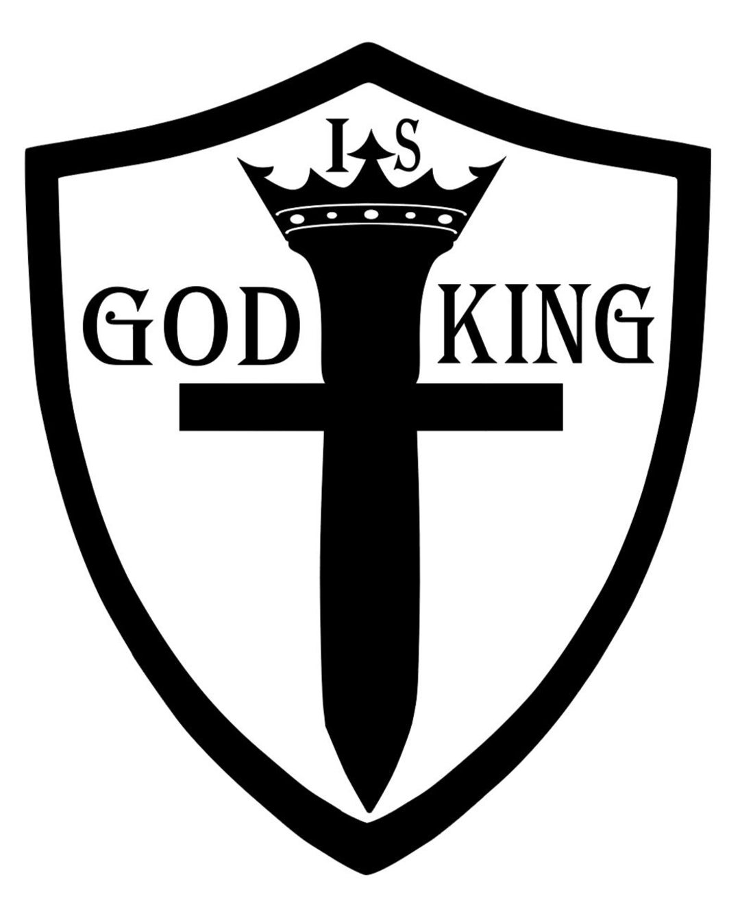 God is King Shield Printable, Instant Download,digital Image Svg - Etsy